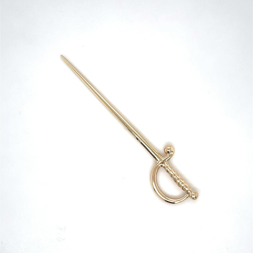 Vintage Tiffany & Co. 14K Gold Sword Toothpick / Martini Cocktail Garn ...
